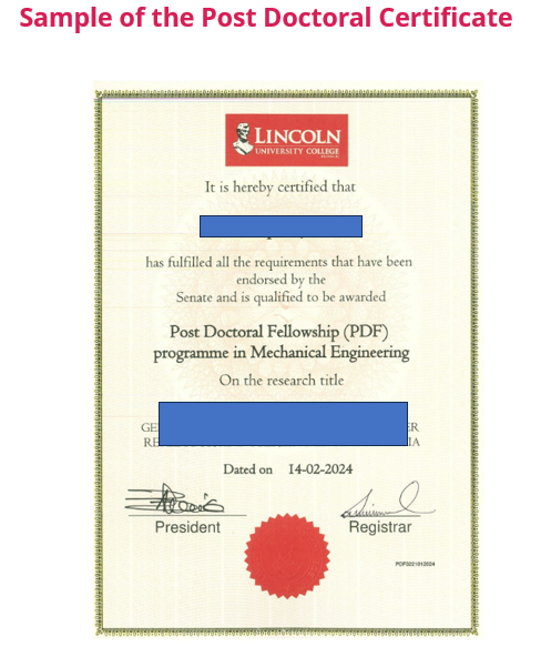 Global Postdoctoral & Researcher Programme - Top Private University ...