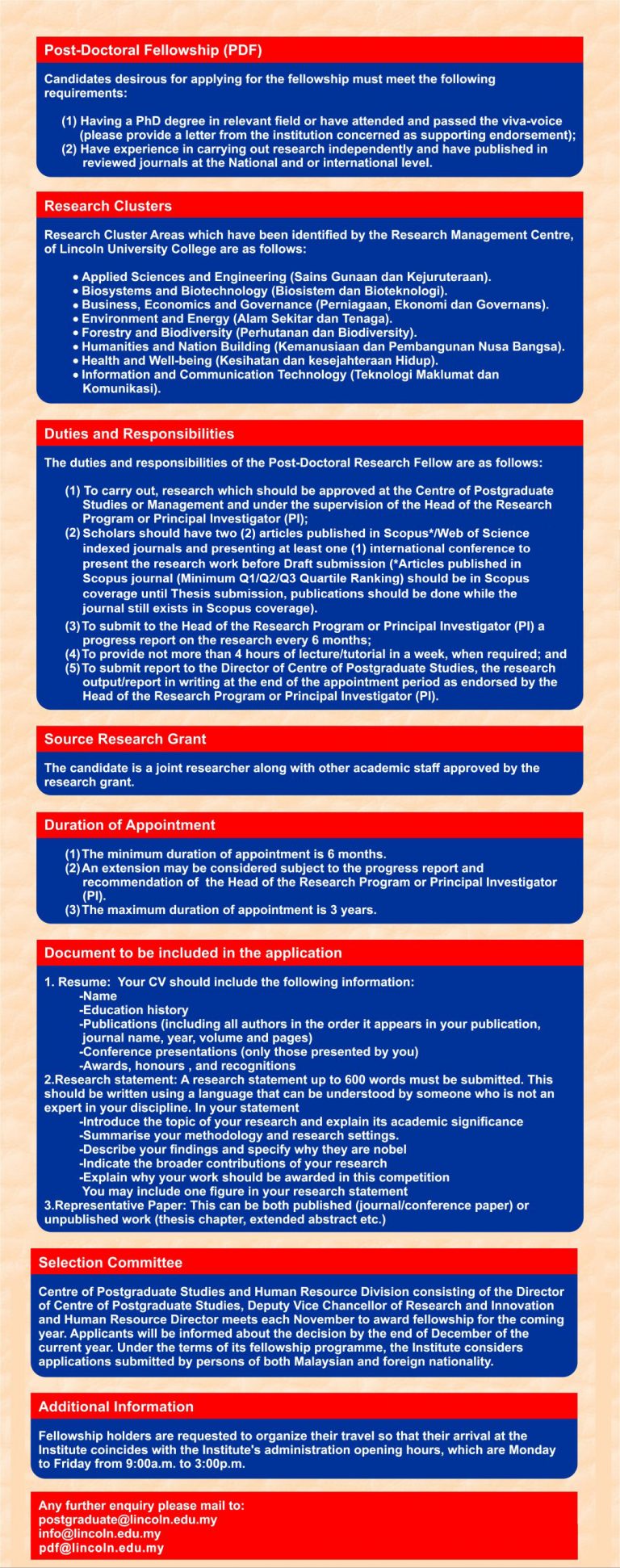 Post-Doctoral Fellowship – Top Private University Degree College In ...